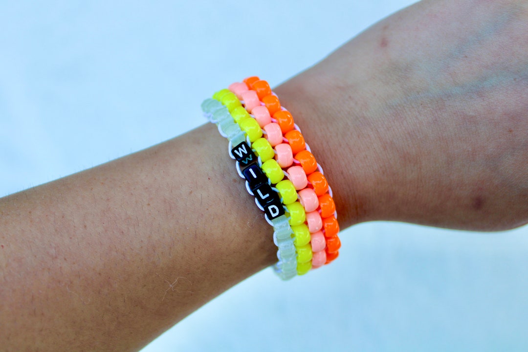 Neon Kandi Cuff "wild" (EDC, Escape, Nocturnal) - Etsy