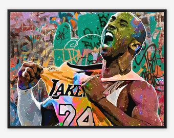 Kobe Screaming Art | Etsy Australia