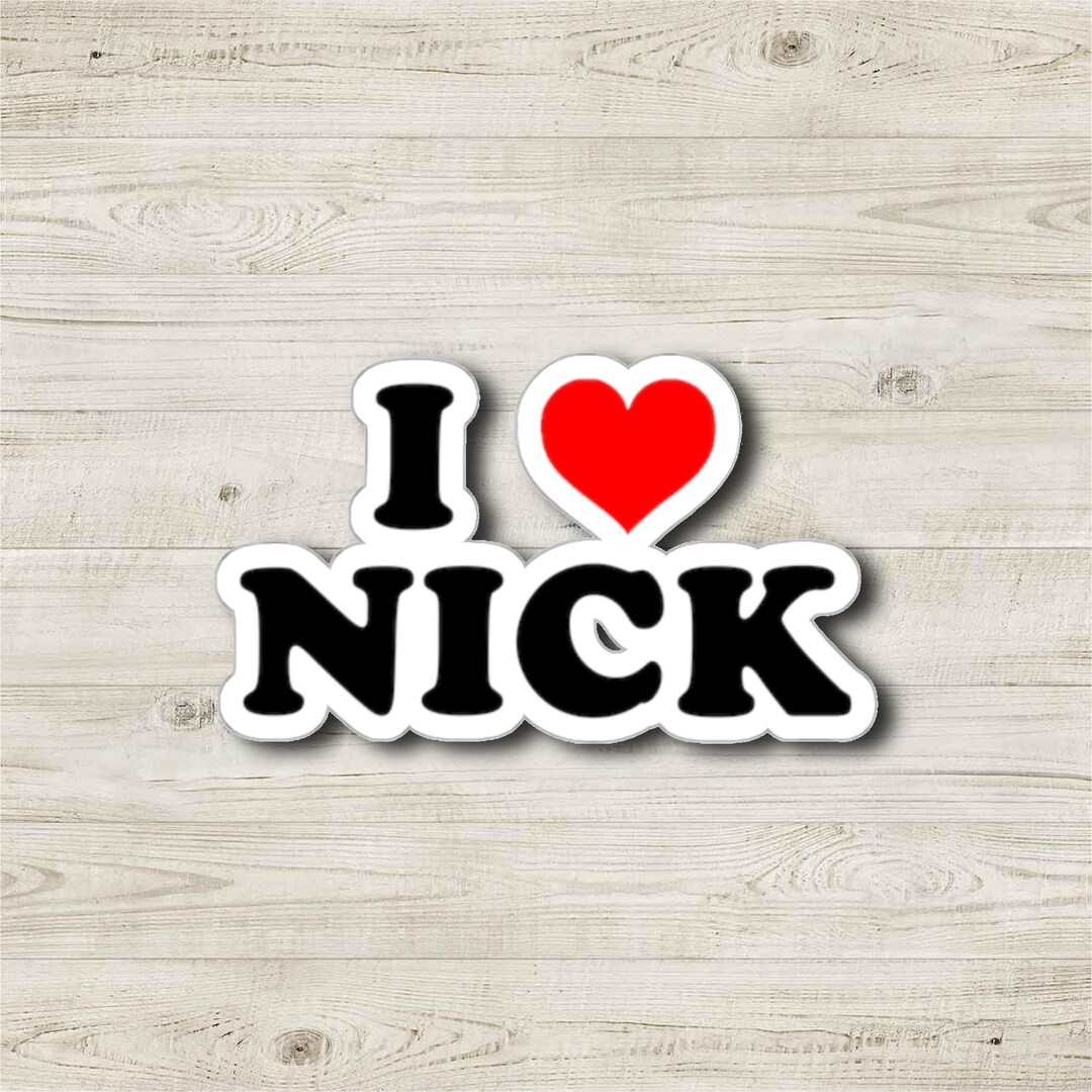 I Heart/love Nick Sturniolo Sticker, Sturniolo Triplets - Etsy