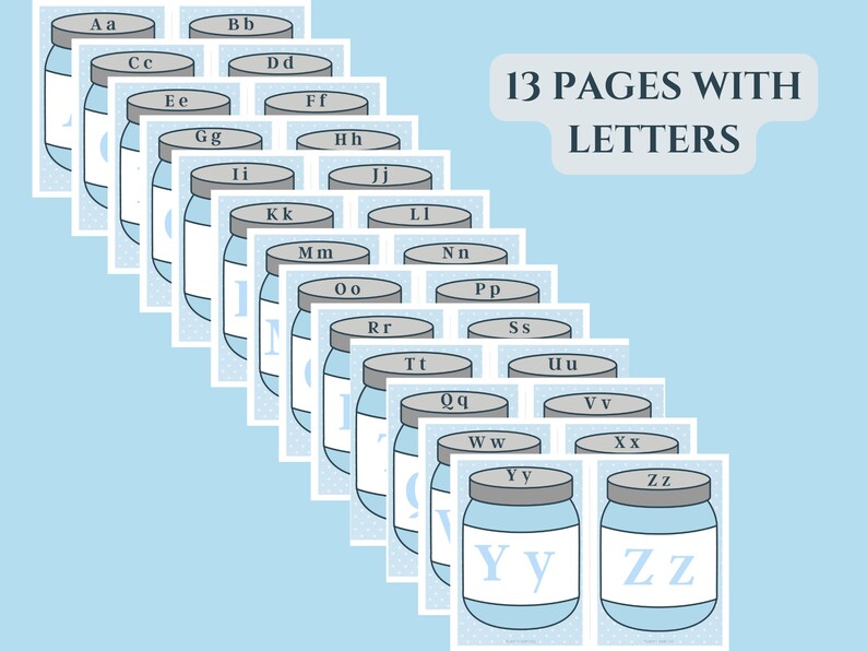 Alphabet Matching Activity, Toddler Busy Book Page, Printable Letters ...
