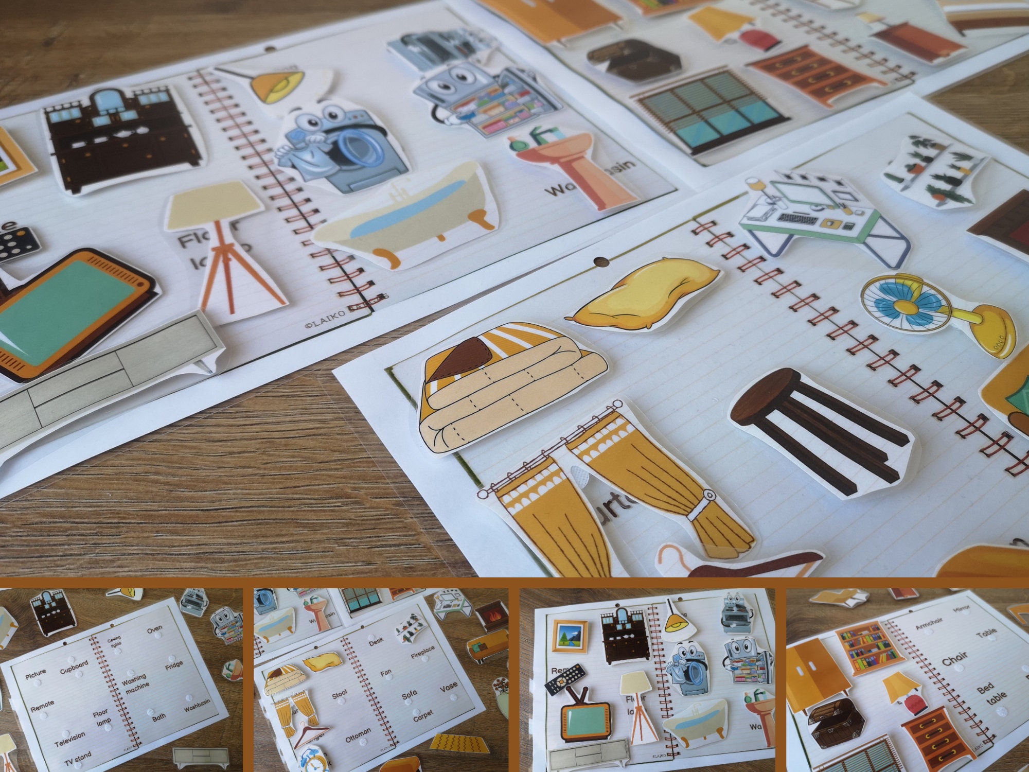 Toddler Activity Quiet Book, Preschool Pre-k + Kindergarten, Printable ...