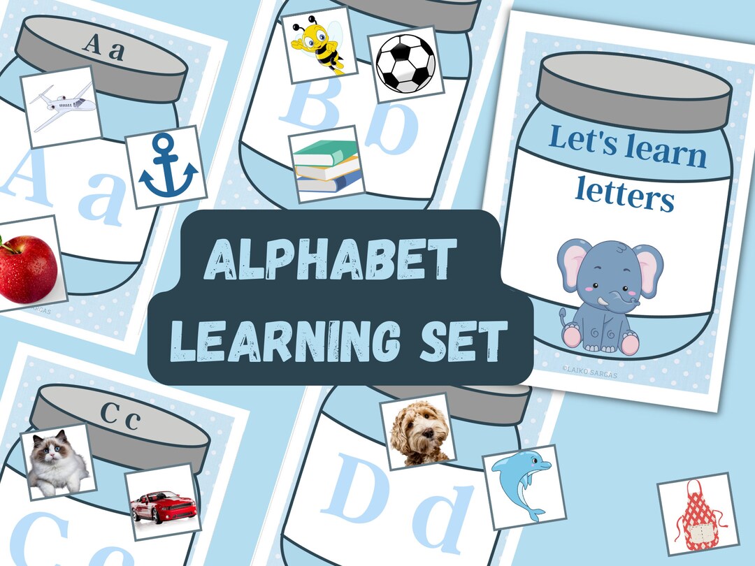 Alphabet Matching Activity, Toddler Busy Book Page, Printable Letters ...