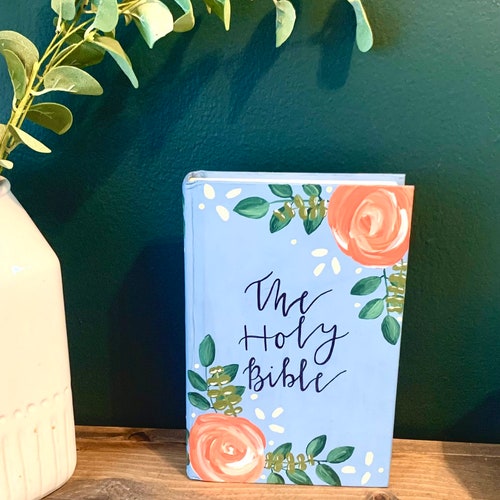 Personalized Hand-painted Bible NIV - Etsy