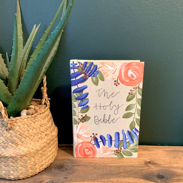 Hand Painted Bible - Etsy