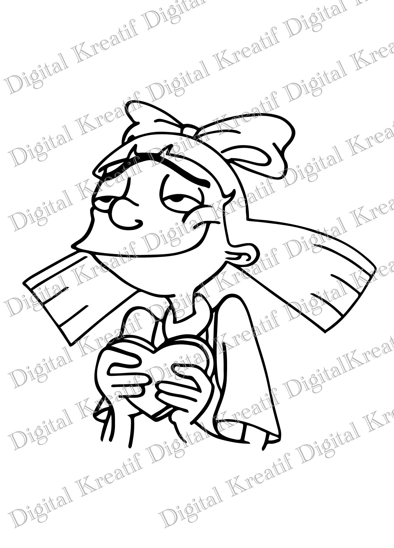 Hey Arnold Helga SVG Svg Png Dxf Jpg Eps Cricut Valentine's Clipart ...