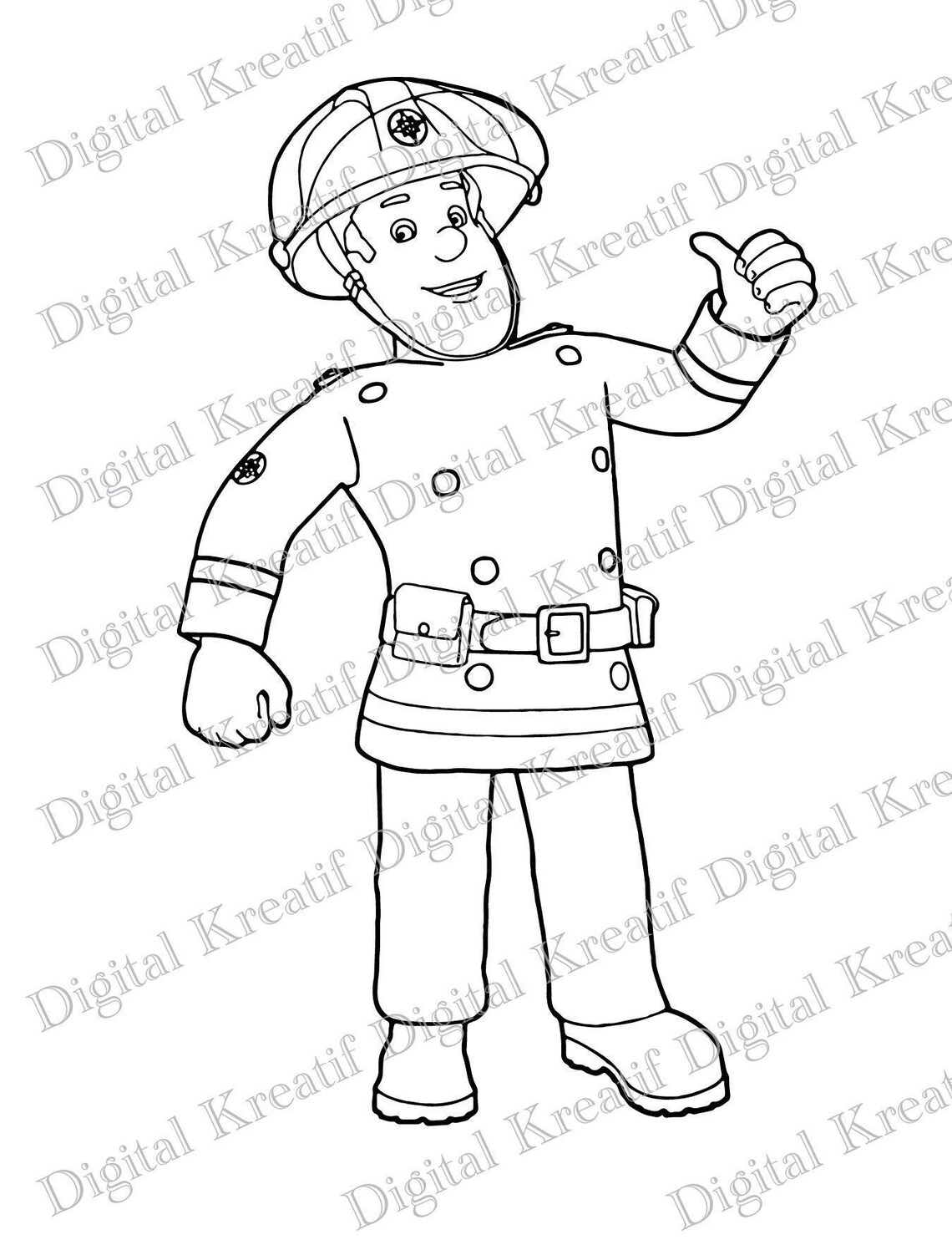 Fireman Sam SVG Svg Png Dxf Jpg Eps Bundle Digital - Etsy