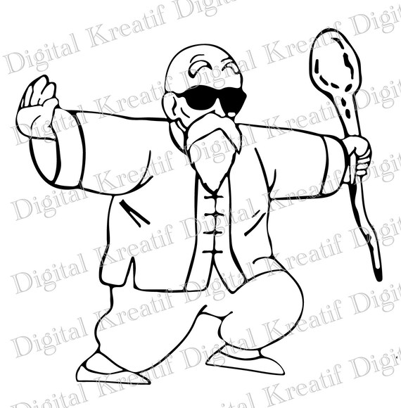 Master Roshi SVG Dragenball Svg Png Dxf Jpg Eps | Etsy