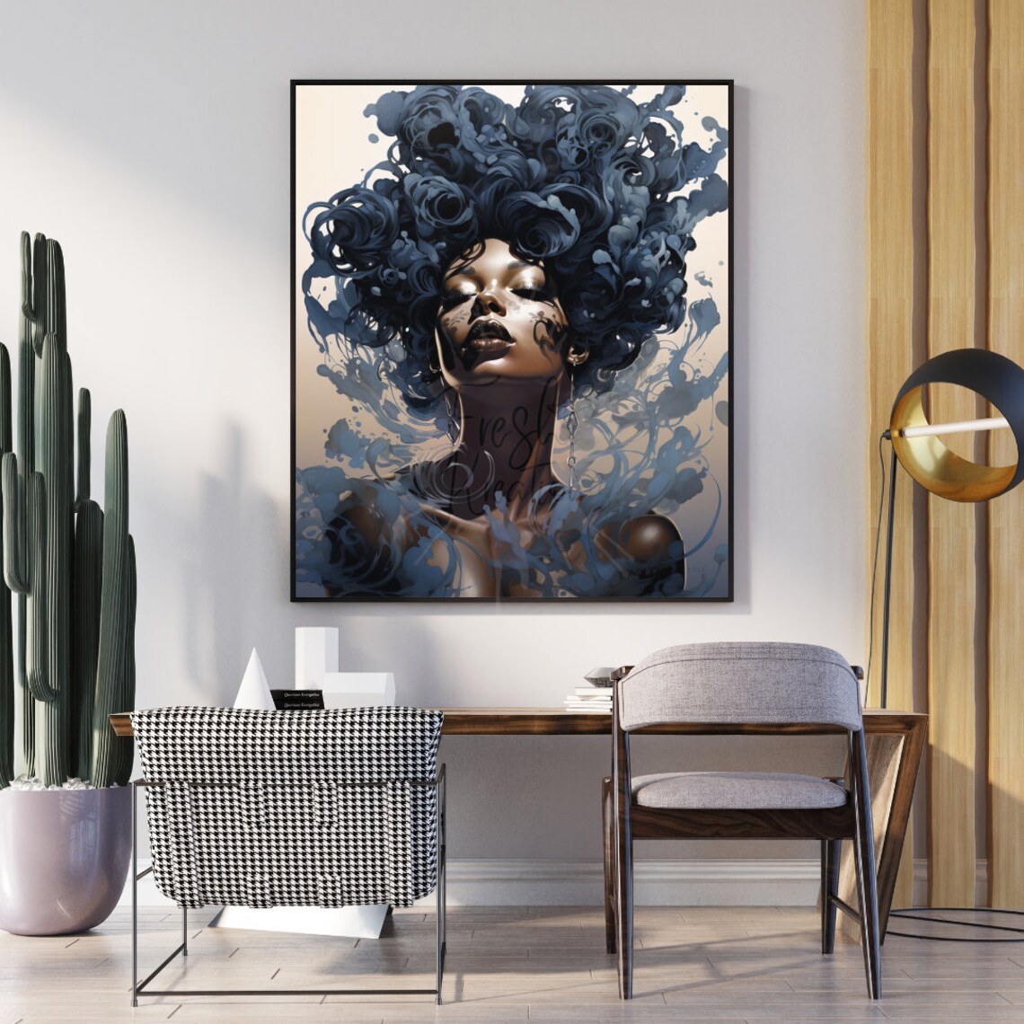 Retro Afro Black Woman Art, Sublimation Design (digital Download) - Etsy