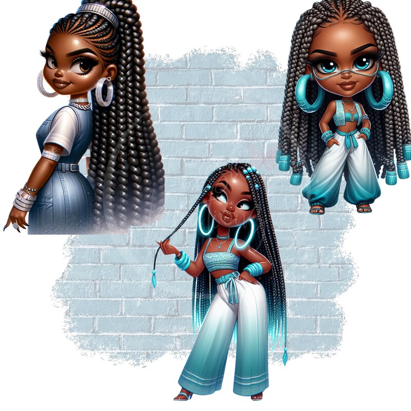 Black Girls Clip Art - Etsy