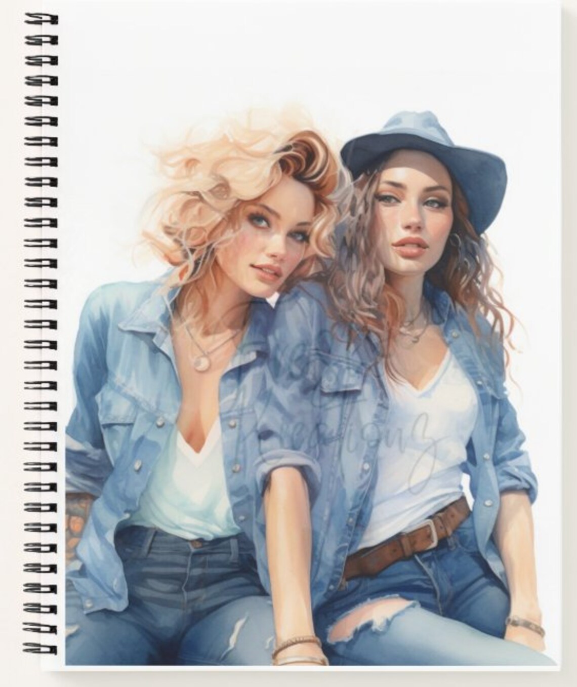 Denim Girl Clipart Watercolor Denim Fashion Girl Clipart, Denim Women ...