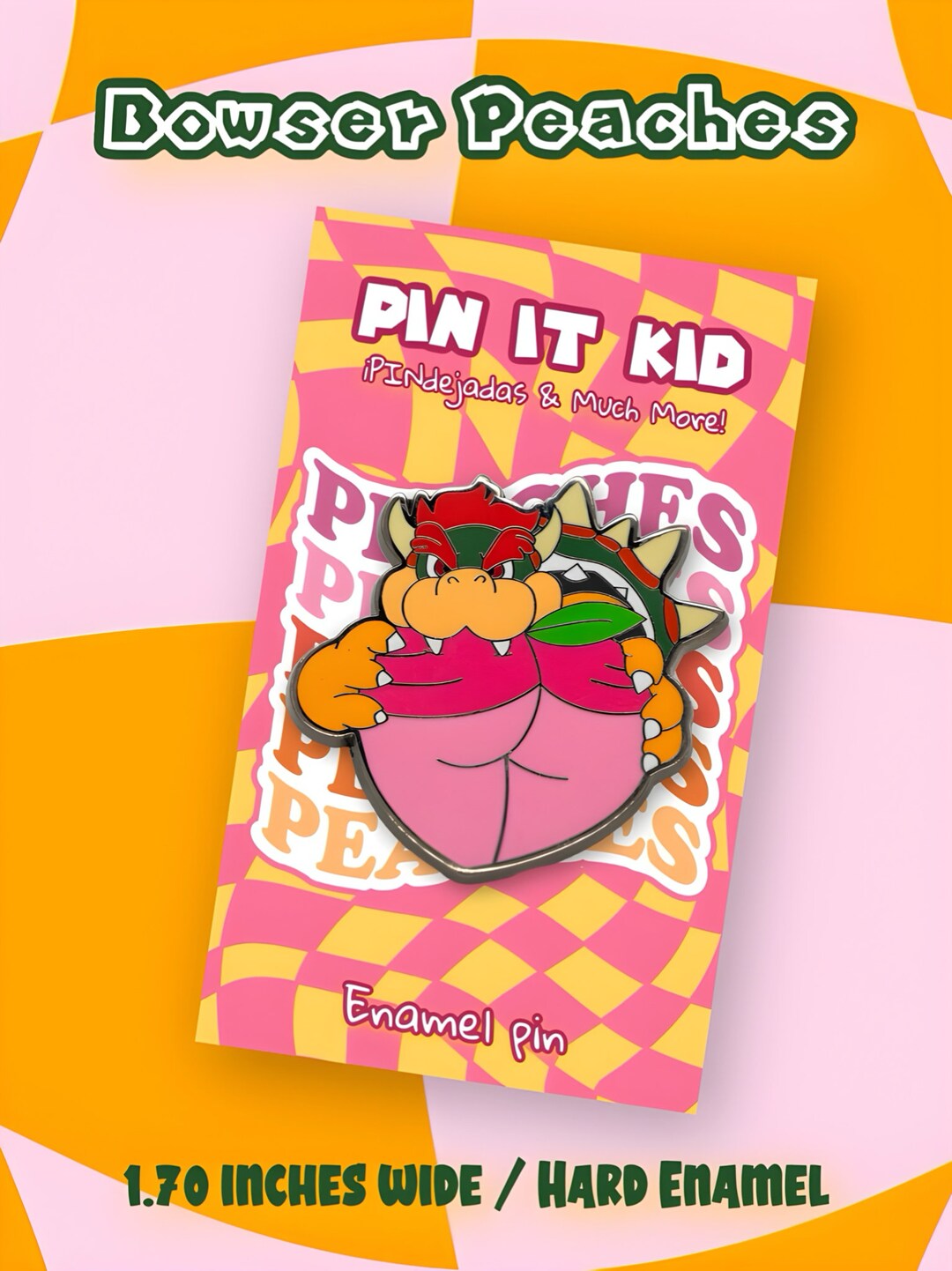 Mario Bros Hard Enamel Pin Nintendo Bowser Dinosaur Princess Retro ...
