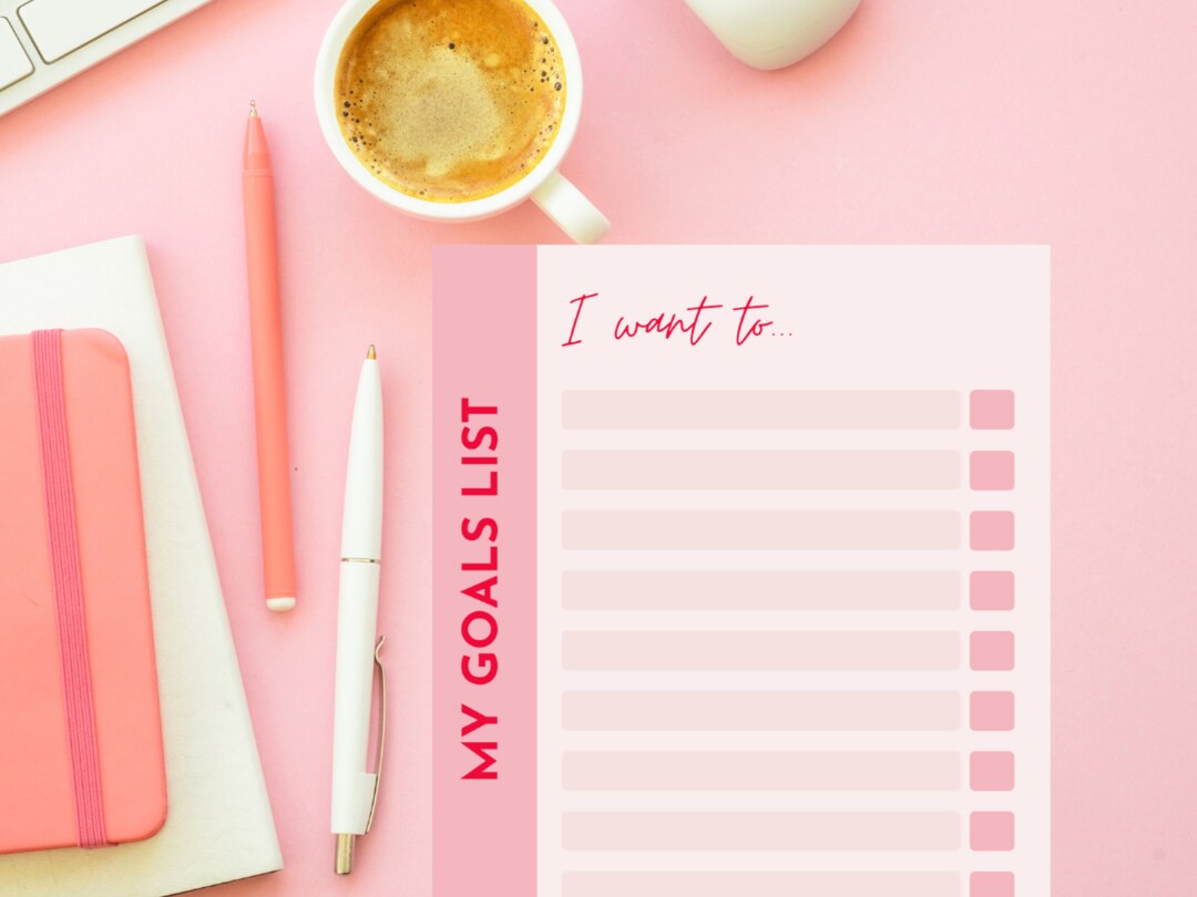 Goals List Printable, Goal Setting, Goal Planner, Goal Tracker, Goal ...
