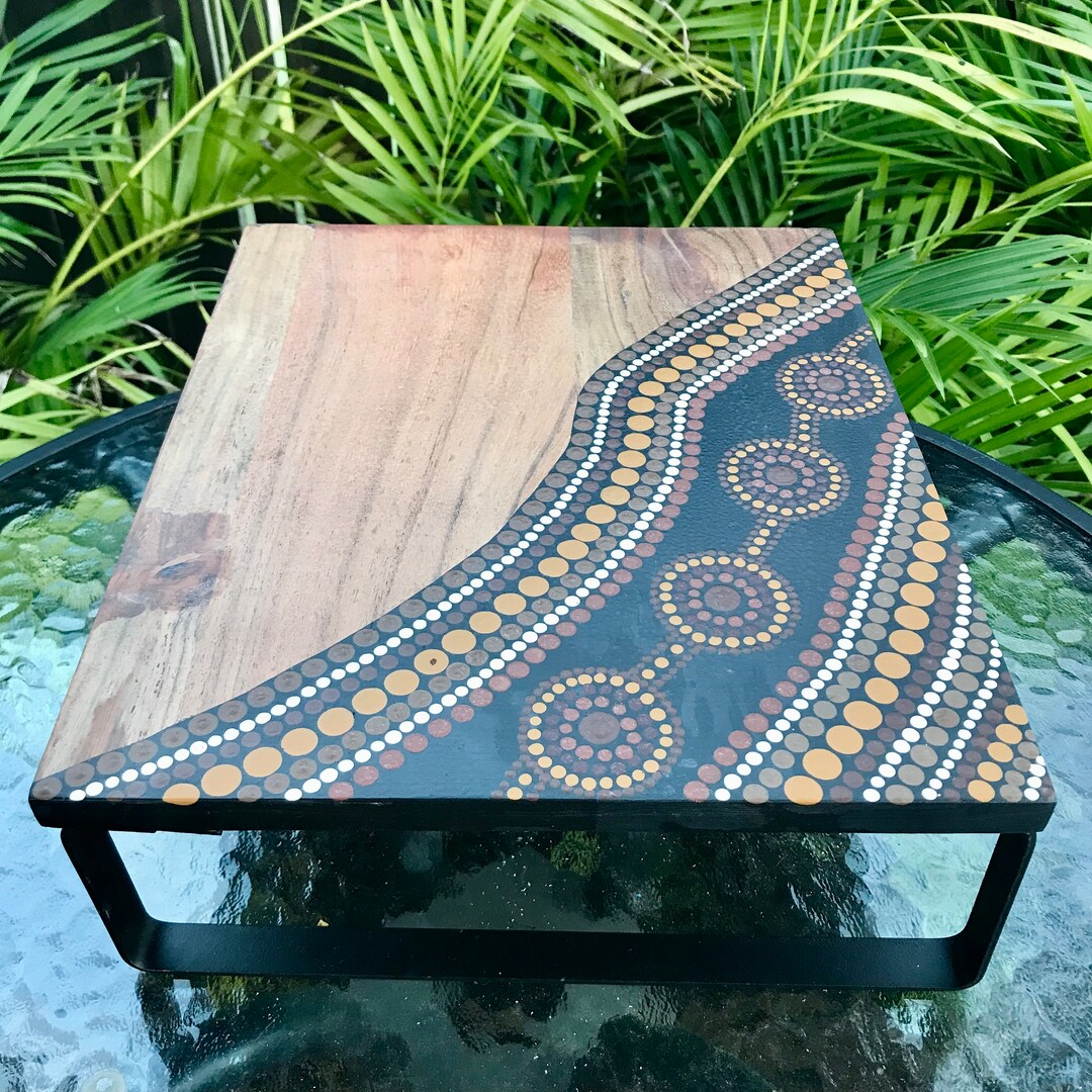 Hand Painted Serving Board With Legs - Etsy