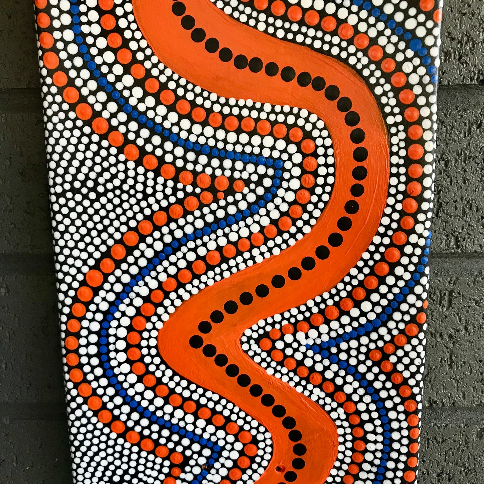 Hand-painted Skatedeck indigenous Wall Art - Etsy
