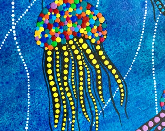 Aboriginal Clock - Etsy