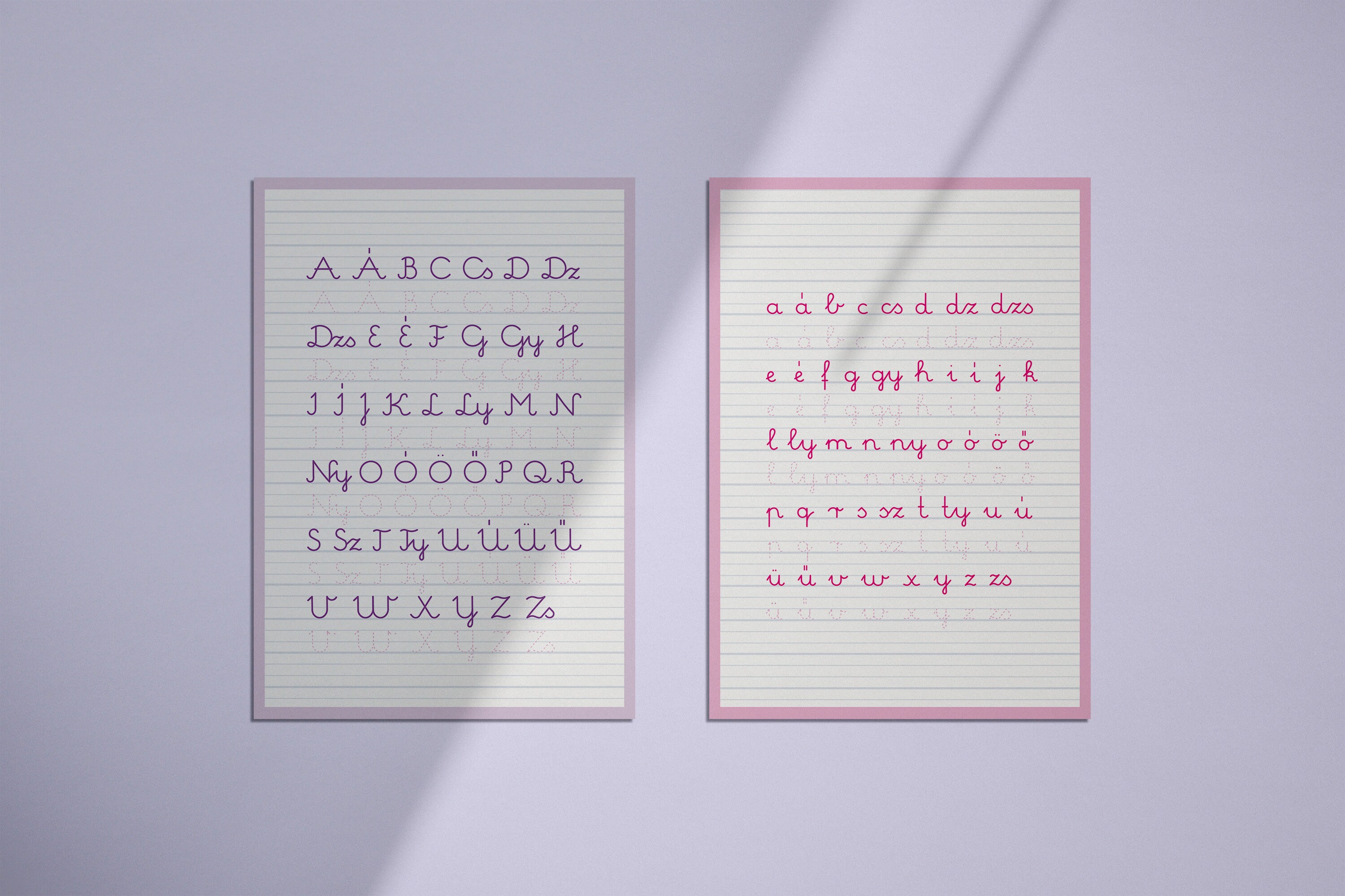 Handwriting Practice Sheets for Children English and Hungarian Alphabet ...