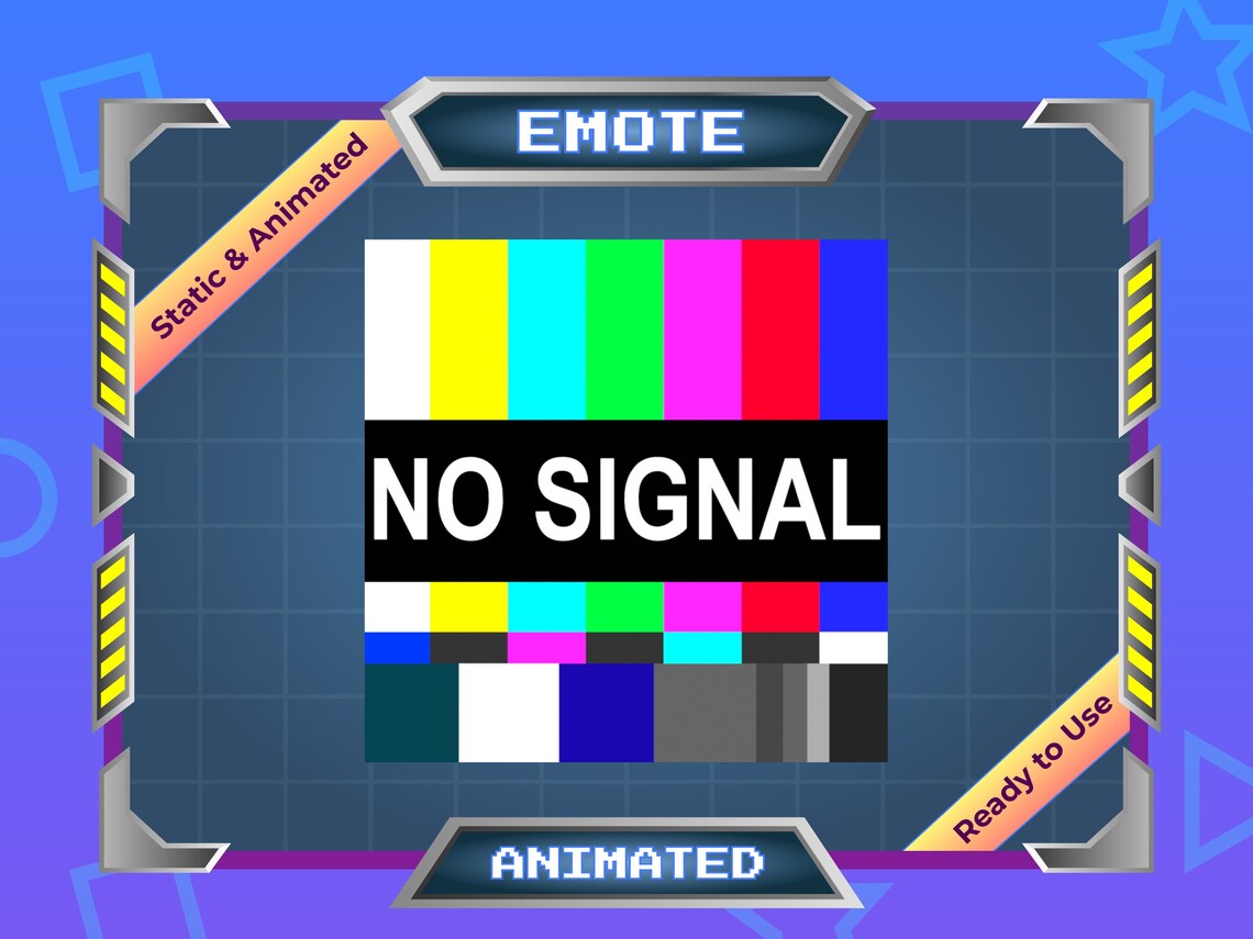 No Signal Animated Emote for Twitch/discord (digital File) - Etsy