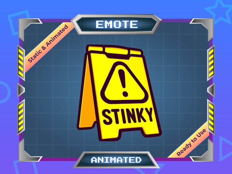 Animated Emote Static Emote Twitch Emote Discord Emote Caution Stinky ...