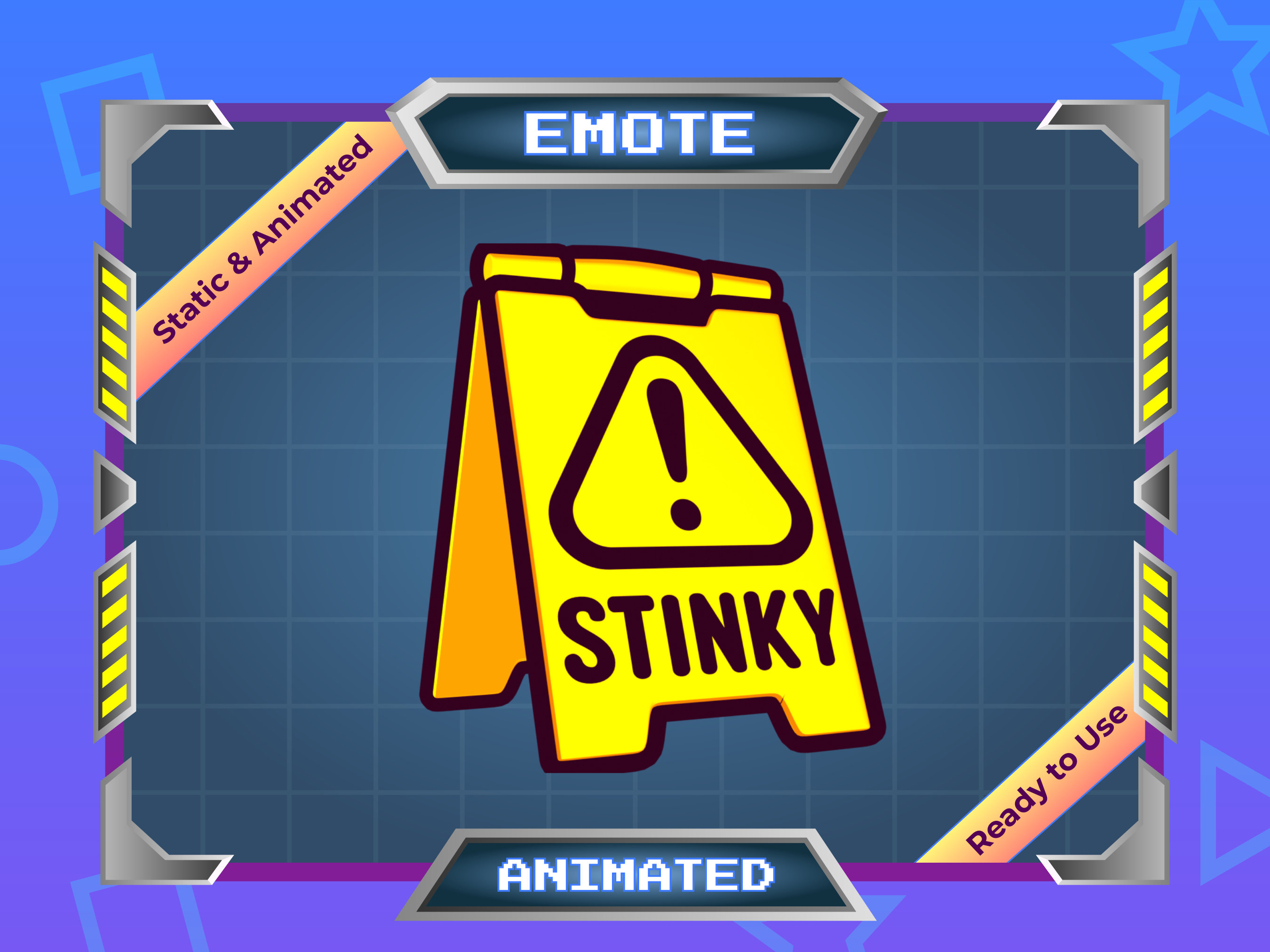 Caution Stinky Animated Emote for Twitch/discord/kick (digital File) - Etsy