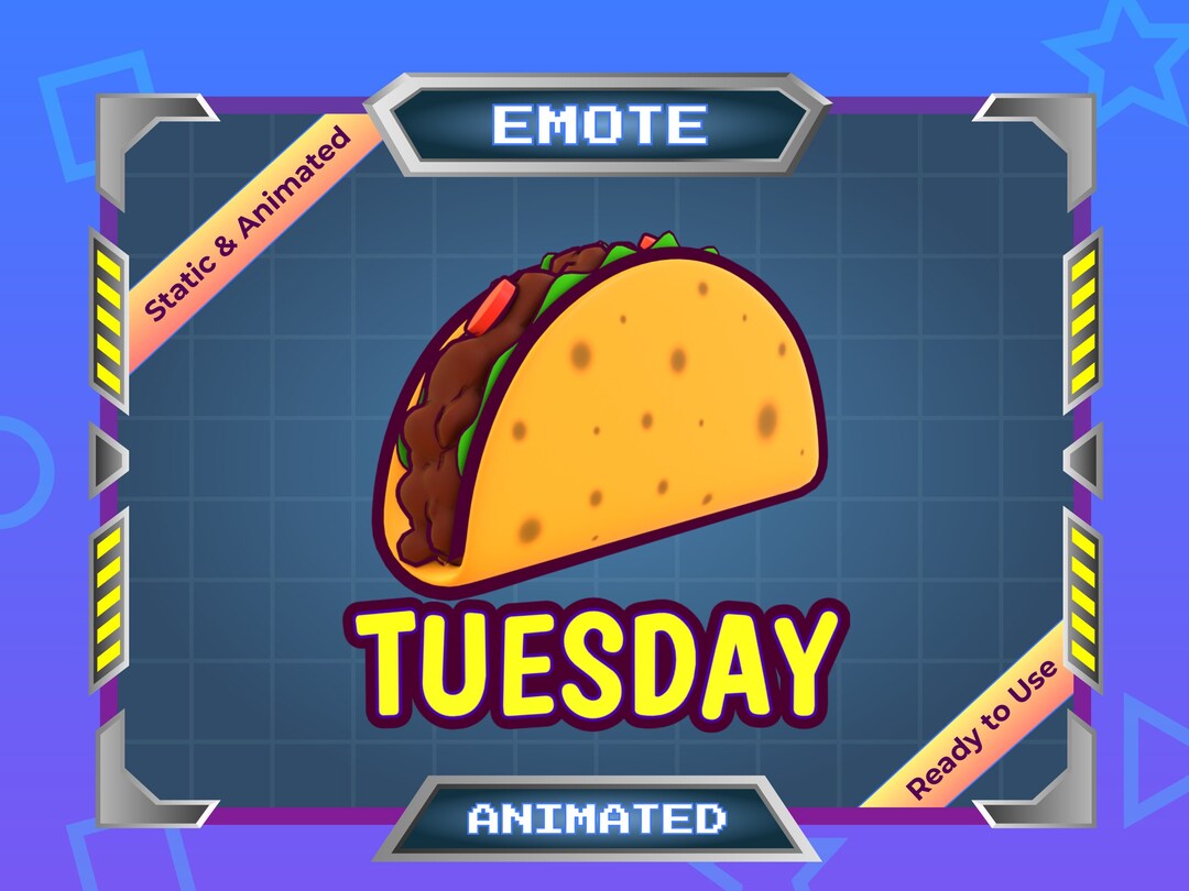 Taco Tuesday Animated Emote for Twitch/discord (digital File) - Etsy