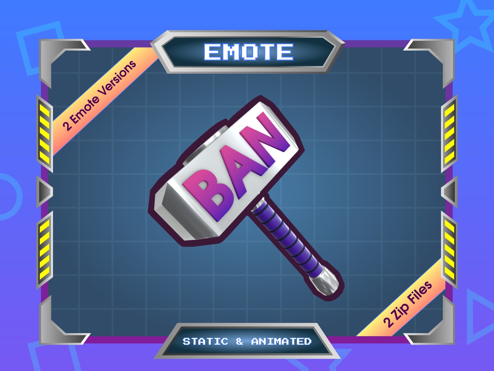 Ban Hammer Animated Emote for Twitch/discord Streamer (digital Download ...