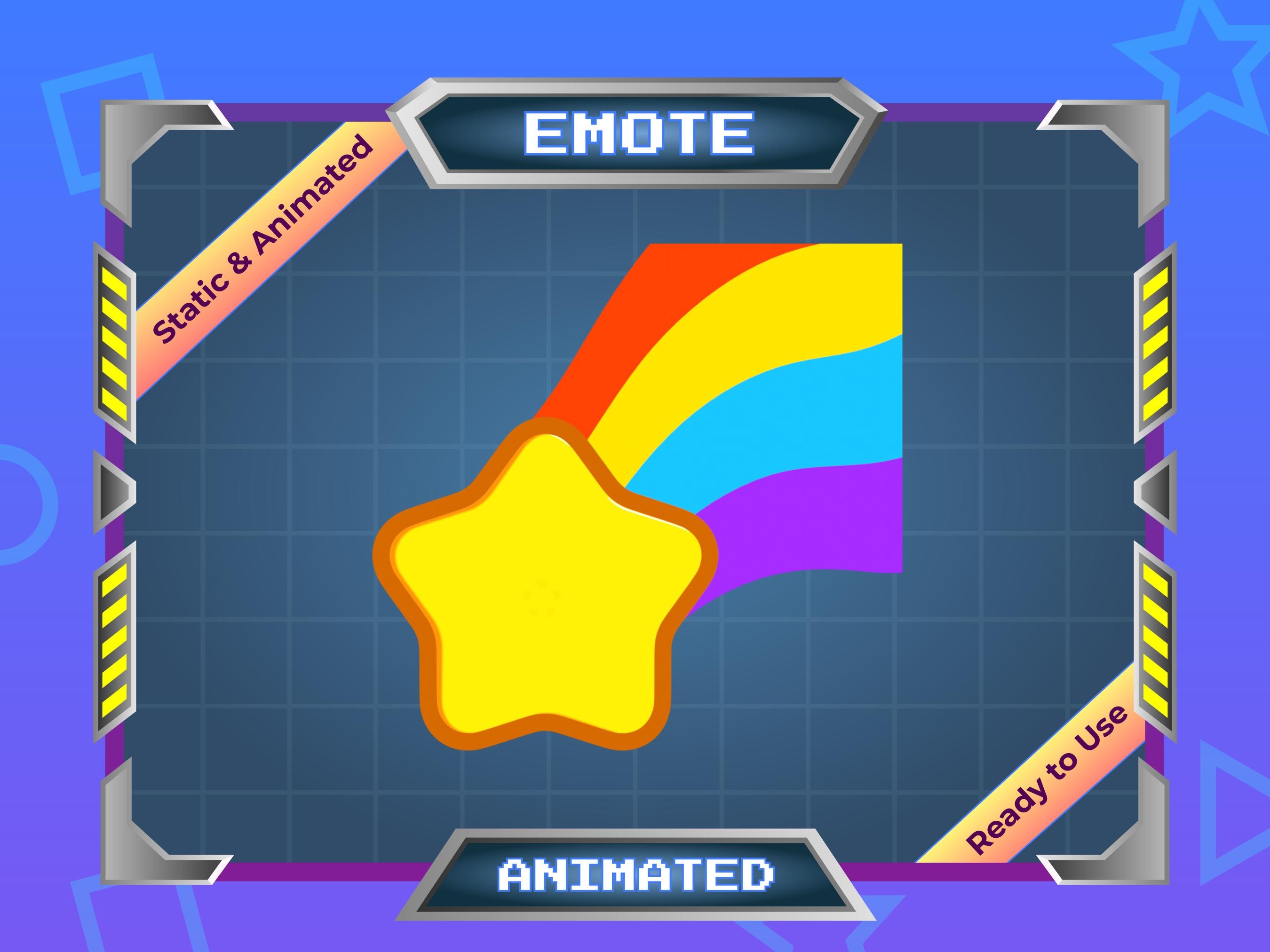 Falling Star Animated Emote for Twitch, Discord, and Kick - Etsy