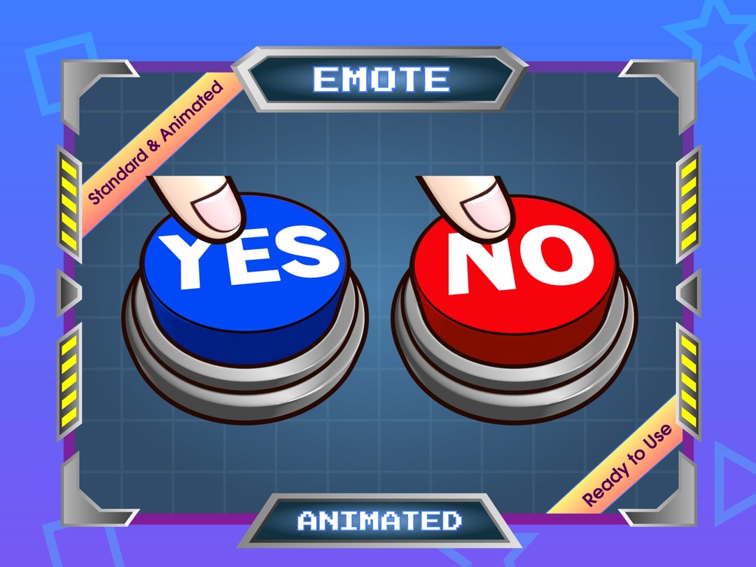 Animated Emote - Twitch Emote - Discord Emote - Yes Button - No Button ...