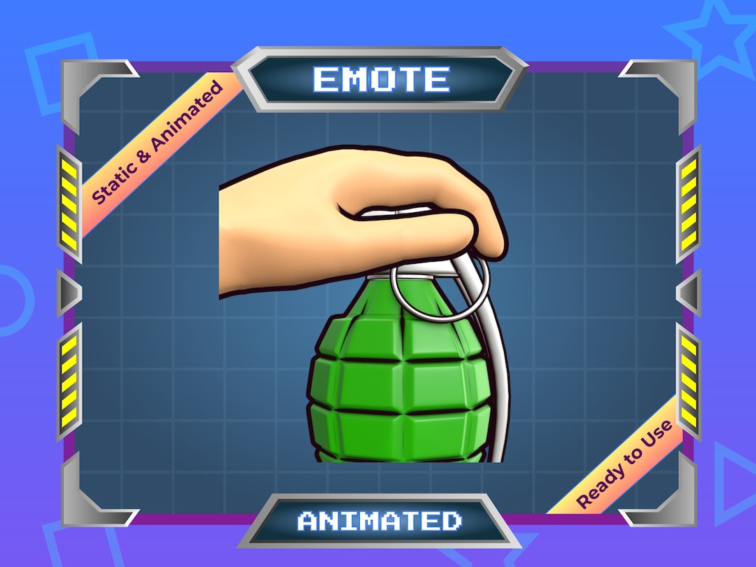 Petting Hand Grenade Animated Emote for Twitch/discord (digital File ...