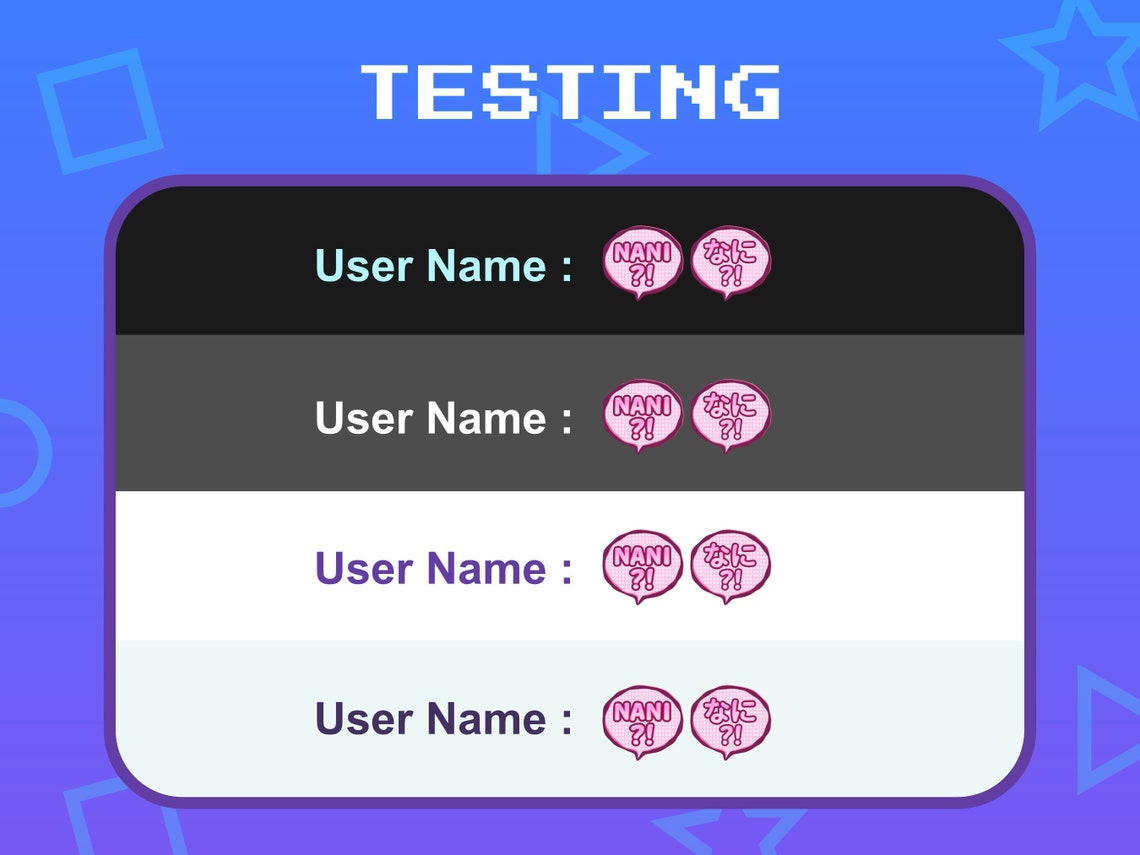 Nani Hiragana Animated Emote for Twitch and Discord (digital Download ...