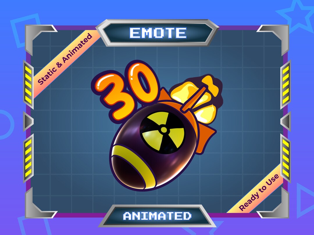 Bomb 30 Animated Emote for Twitch/discord (digital File) - Etsy