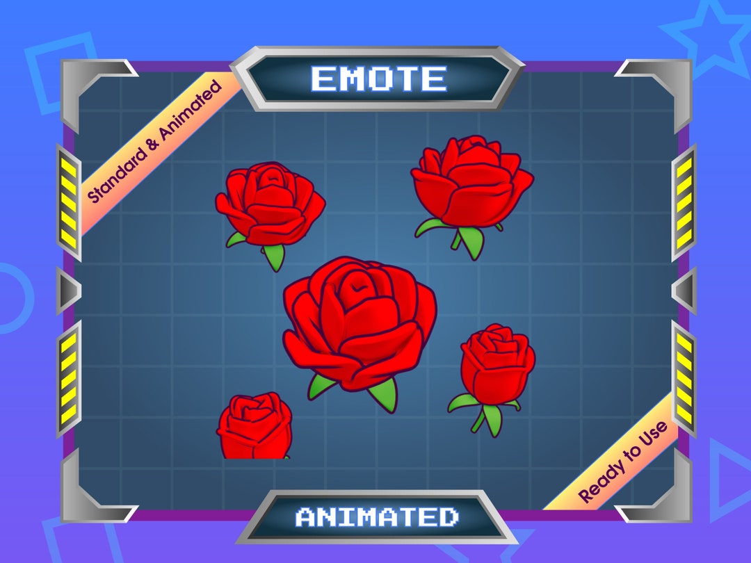 Red Rose Animated Emote for Twitch/discord Streamer (digital Download ...