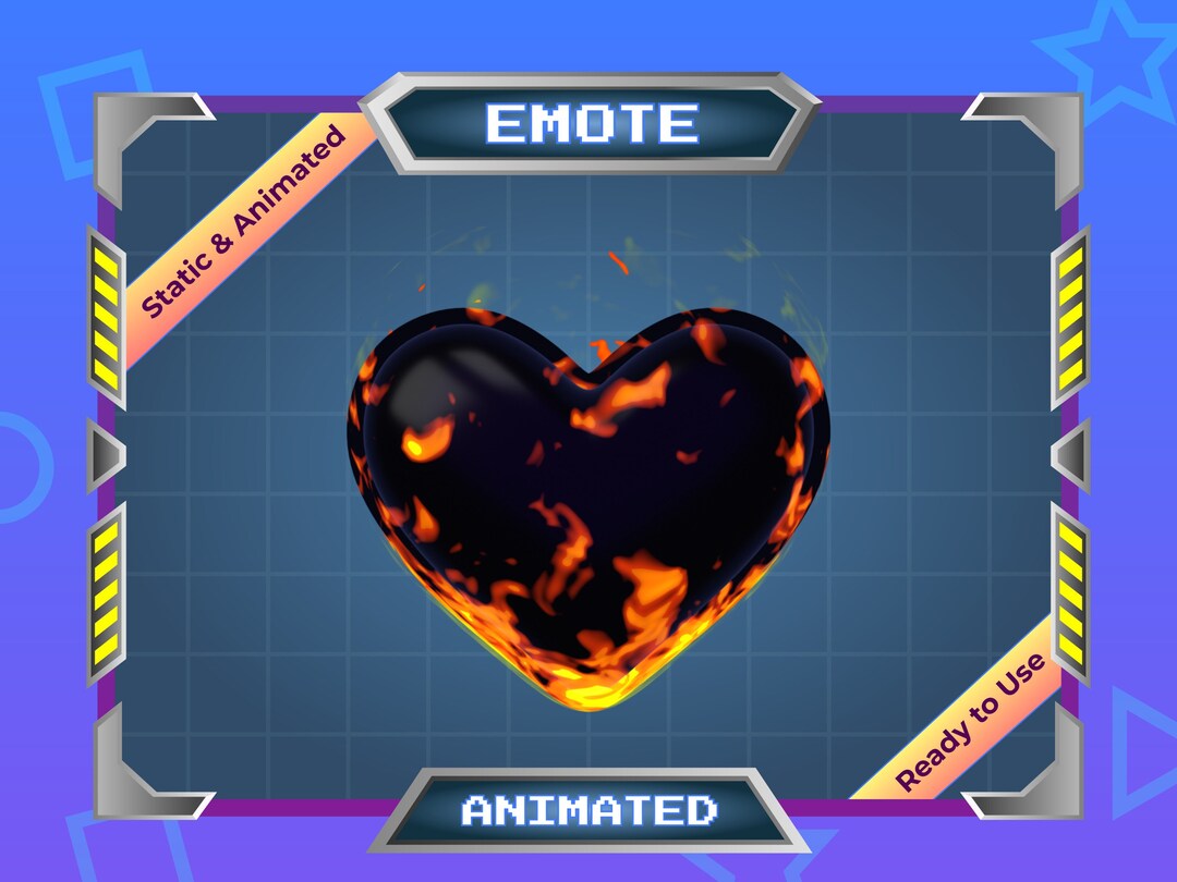 Animated Emote - Static Emote - Twitch Emote - Discord Emote - Burning ...