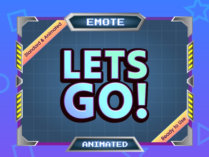 Lets Go Animated Emote for Twitch/discord Stream (digital Download) - Etsy