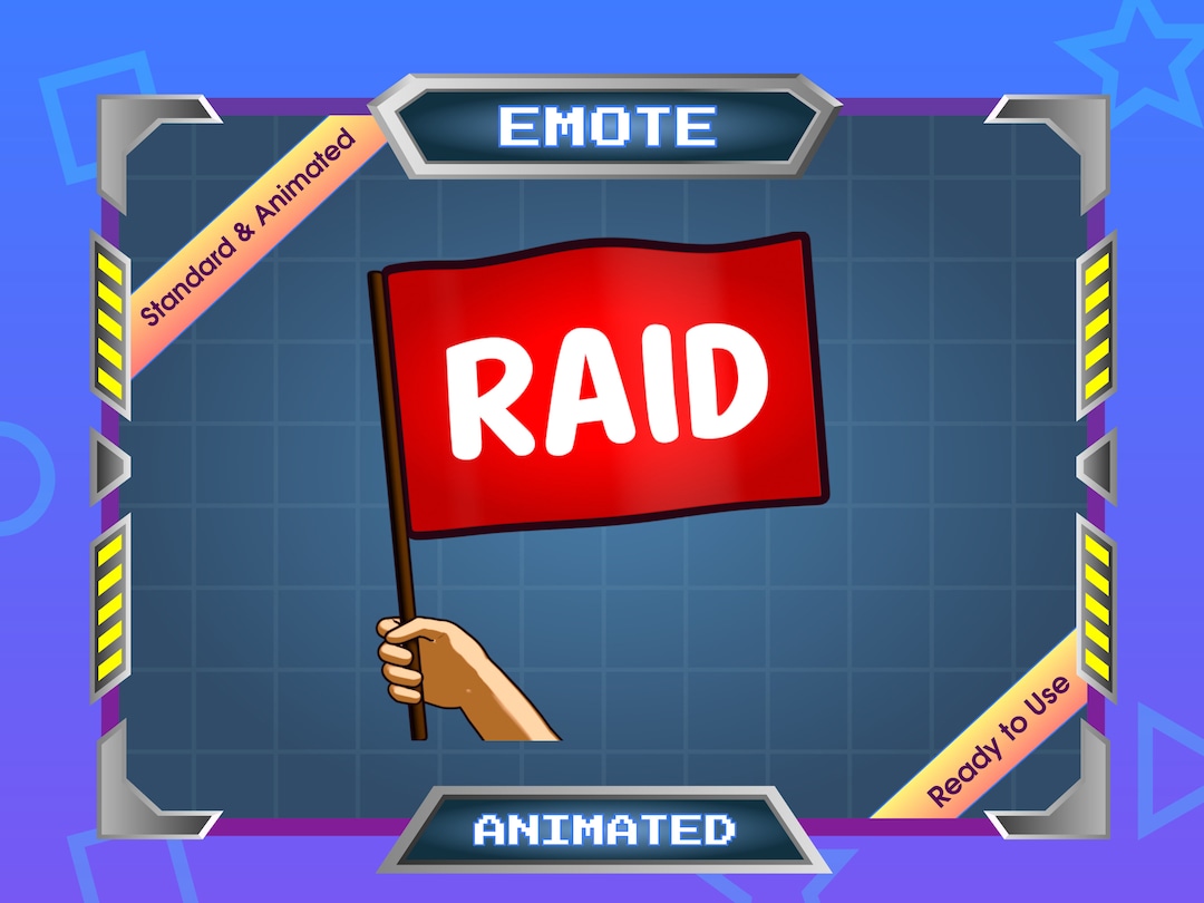 Animated Emote - Twitch Emote - Discord Emote - RAID Flag - Etsy