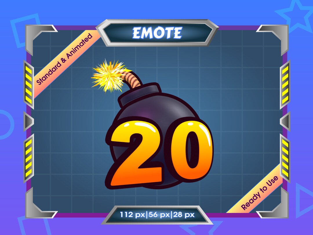 20 Bomb Animated Emote for Twitch/discord Streamer (digital File) - Etsy