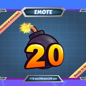 20 Bomb Animated Emote for Twitch/discord Streamer (digital File) - Etsy