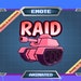 Raid Pink Tank - Animated Emote - Static Emote - Twitch Emote - Discord ...
