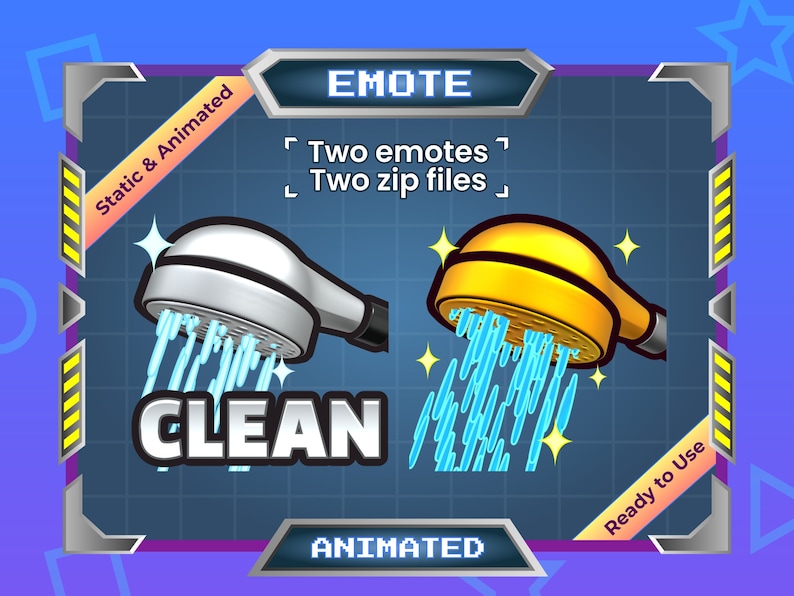 Clean Shower Animated Emote for Twitch/discord (digital Download) - Etsy