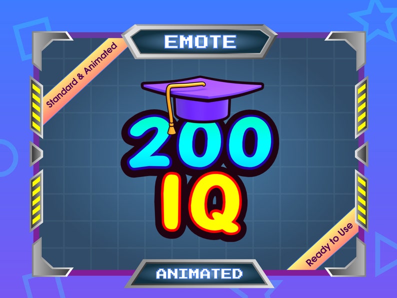 200 IQ Animated Emote for Twitch/discord (digital File) - Etsy