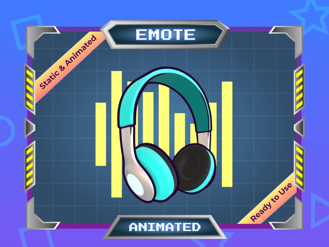 Headphone Equalizer Animated Emote for Twitch and Discord - Etsy