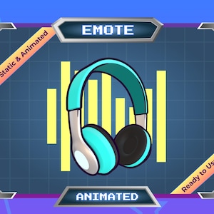 Headphone Equalizer Animated Emote for Twitch and Discord - Etsy