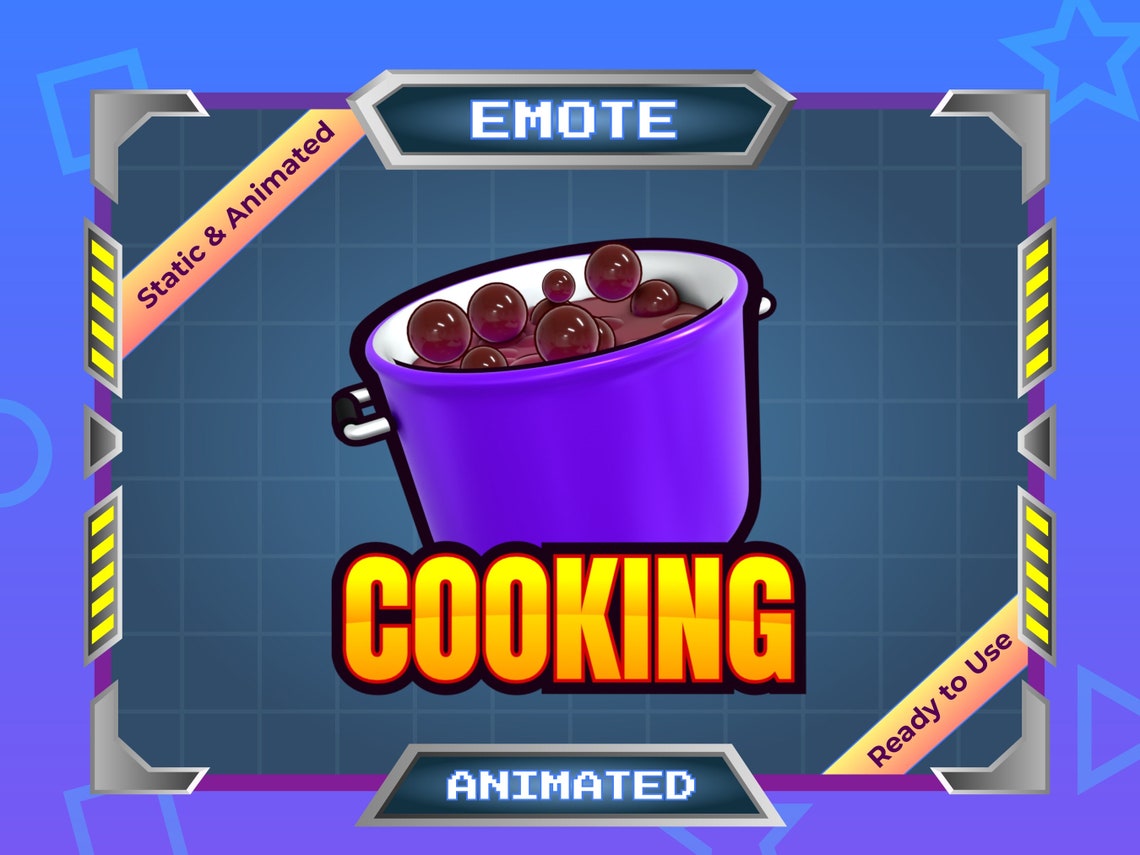 Cooking - Animated Emote - Static Emote - Twitch Emote - Discord Emote ...