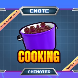 Cooking - Animated Emote - Static Emote - Twitch Emote - Discord Emote ...