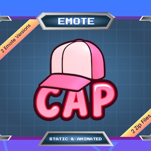 Animated Emote for Streamer - Twitch Emote - Discord Emote - CAP Hat - Etsy