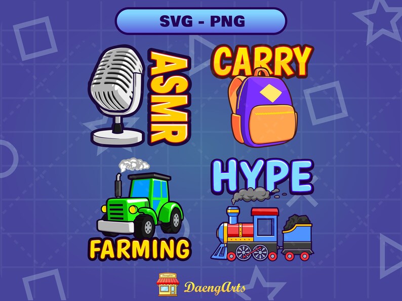 20x SVG Emote PNG Emote Static Emote Twitch Emote Discord Emote - Etsy