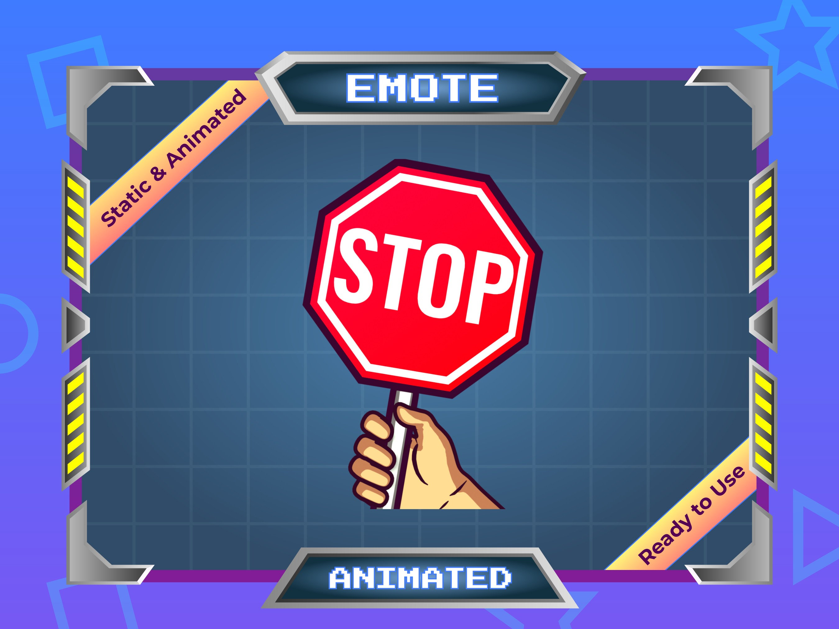 Stop Sign Animated Emote for Twitch/discord Stream (digital Download ...
