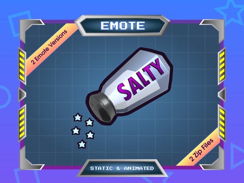 Salty Saltshaker Animated Emote for Twitch/discord (digital File) - Etsy
