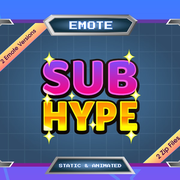 Sub Hype Emote Twitch - Etsy