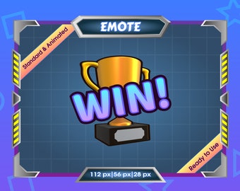 Win Congrats Cup Animated Emote: Twitch/discord/youtube (GIF Digital ...