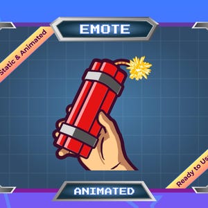 Throwing Dynamite Animated Emote for Twitch/discord/kick (digital ...